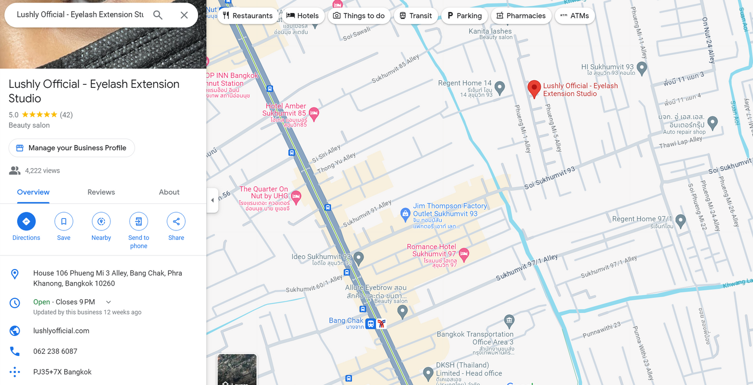 Lushly | Premium Private Eyelash Studio | Bangkok